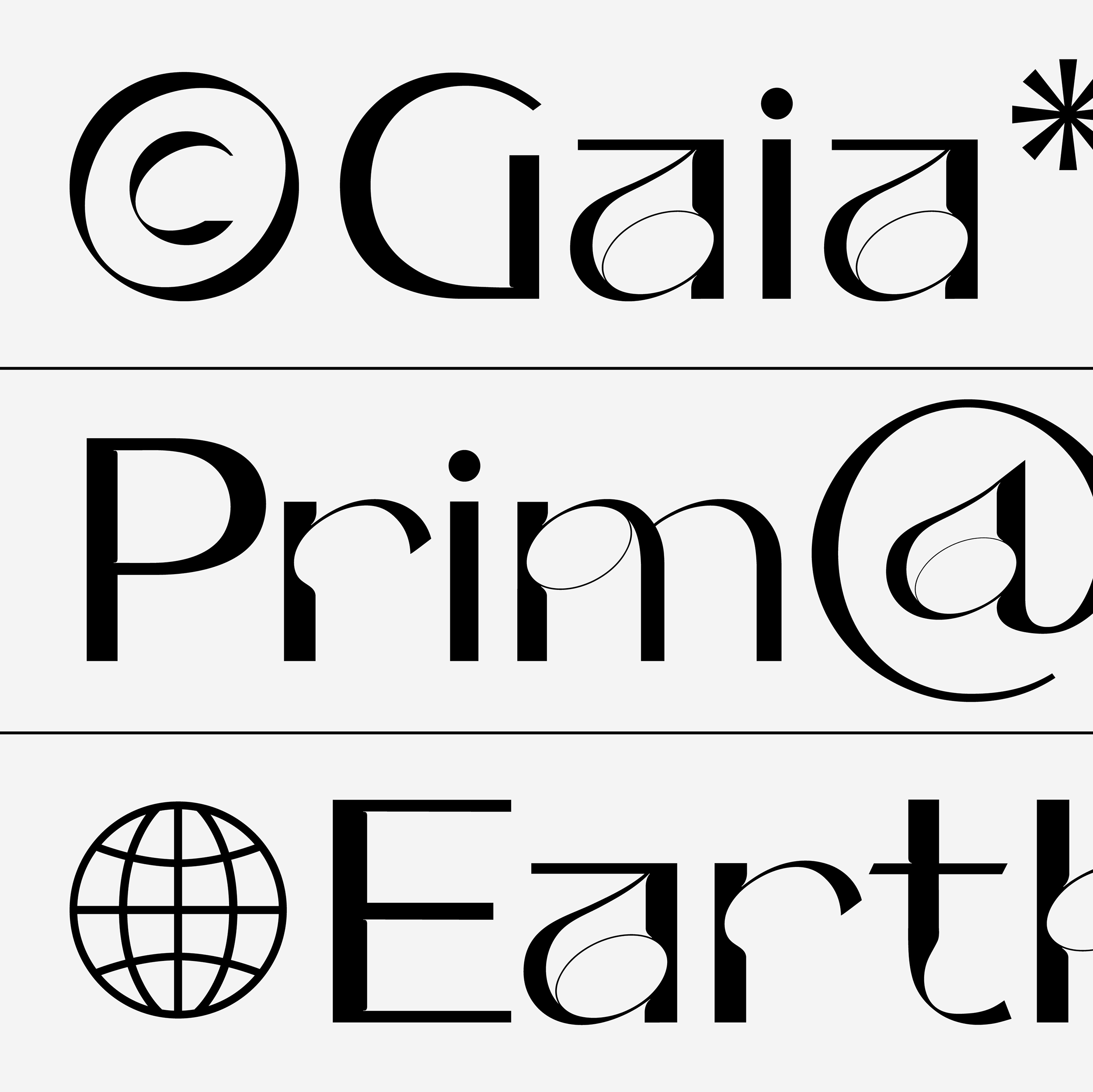 Gaia Display – Type Department