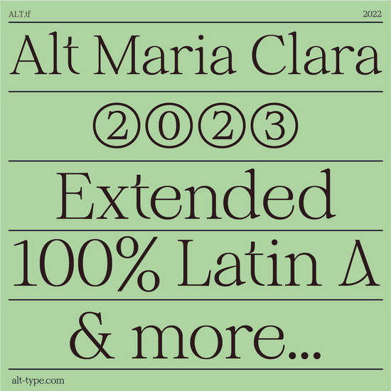ALT Maria Clara – Type Department