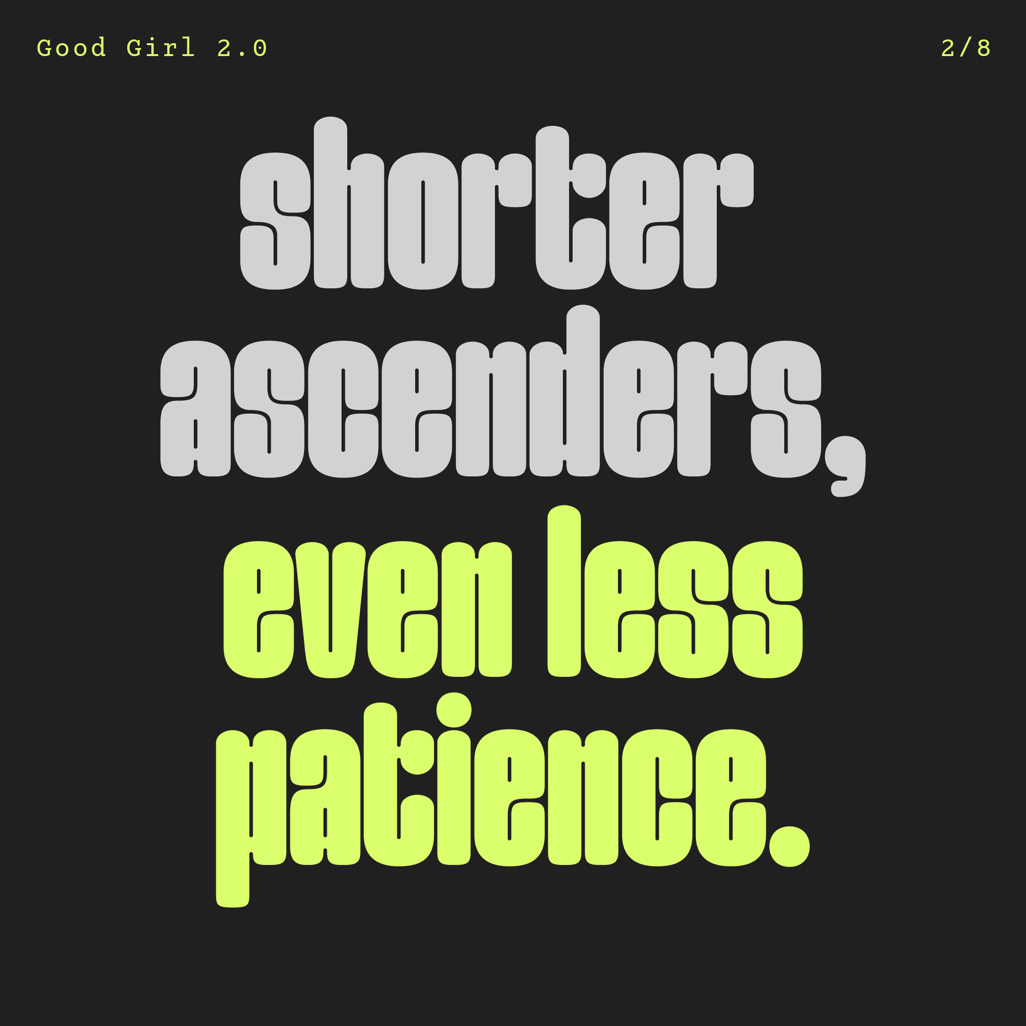 Good Girl – Type Department