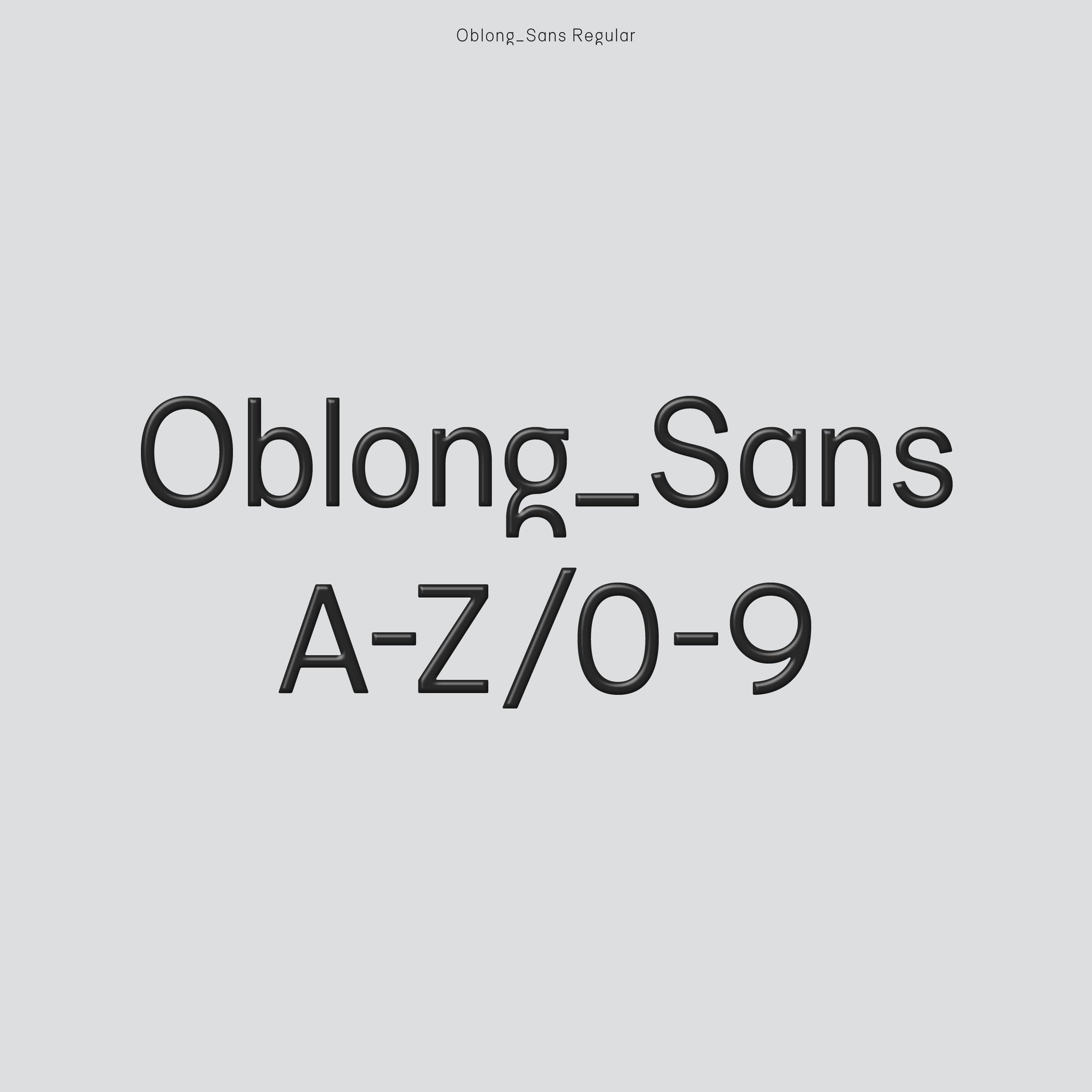 Oblong Sans – Type Department