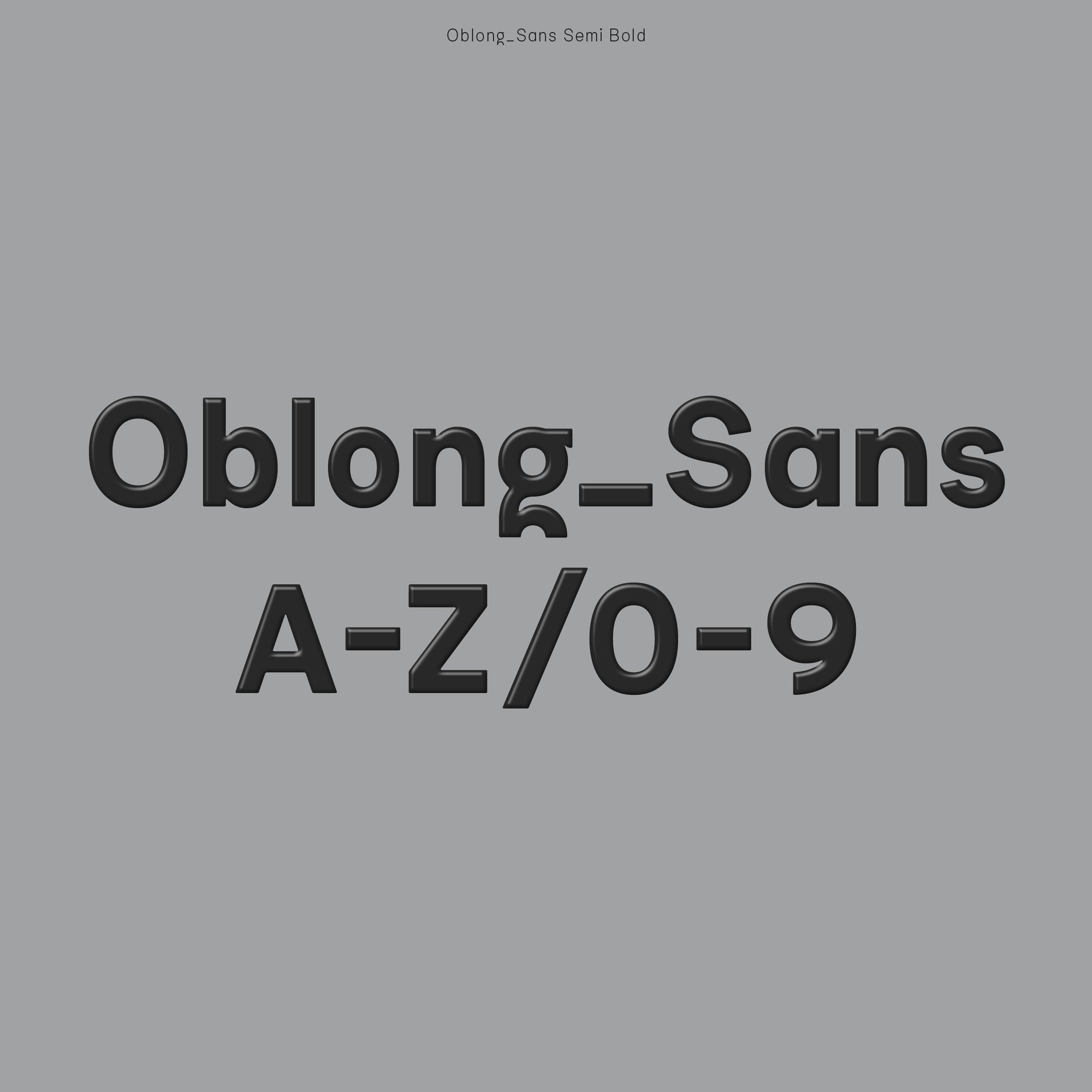 Oblong Sans – Type Department