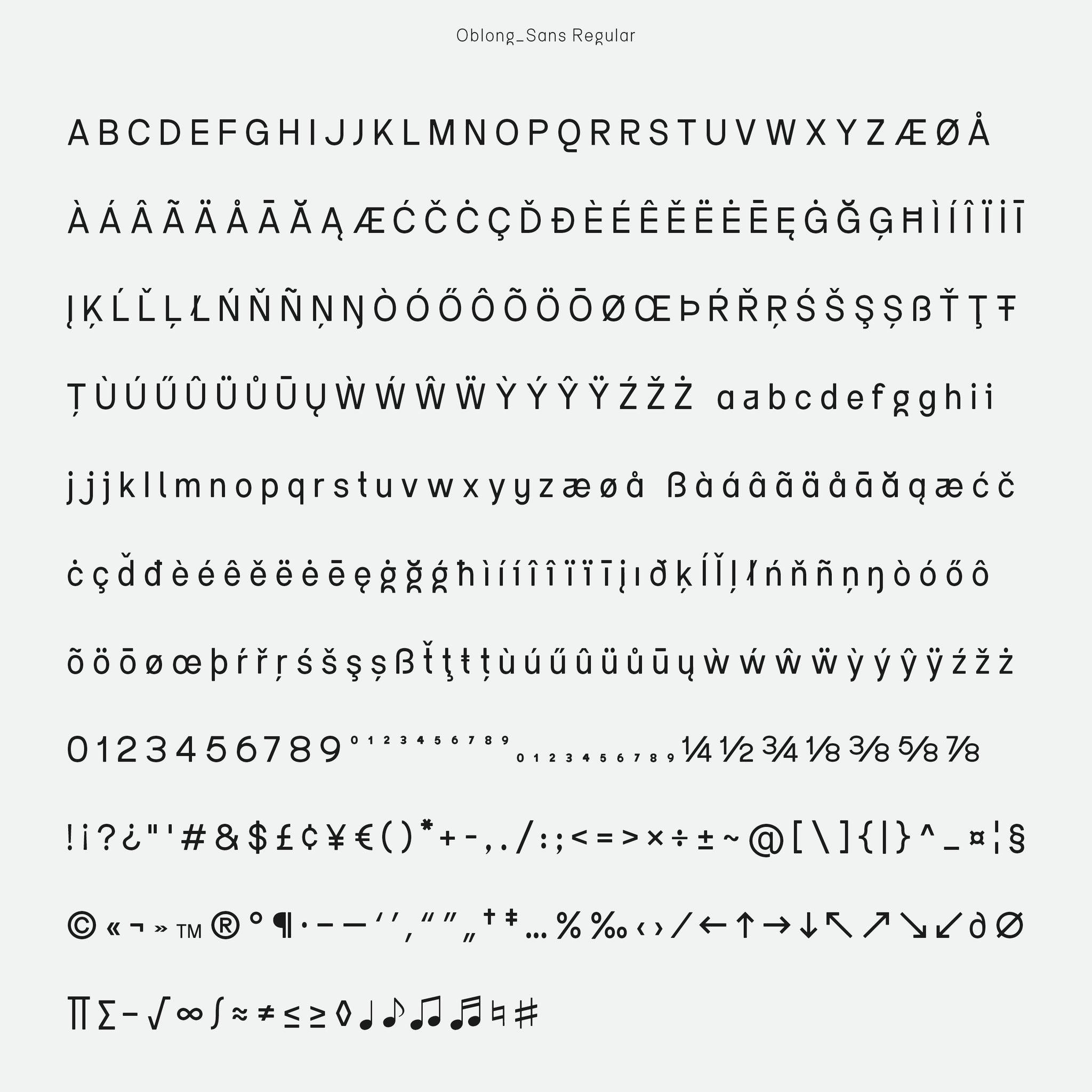 Oblong Sans – Type Department