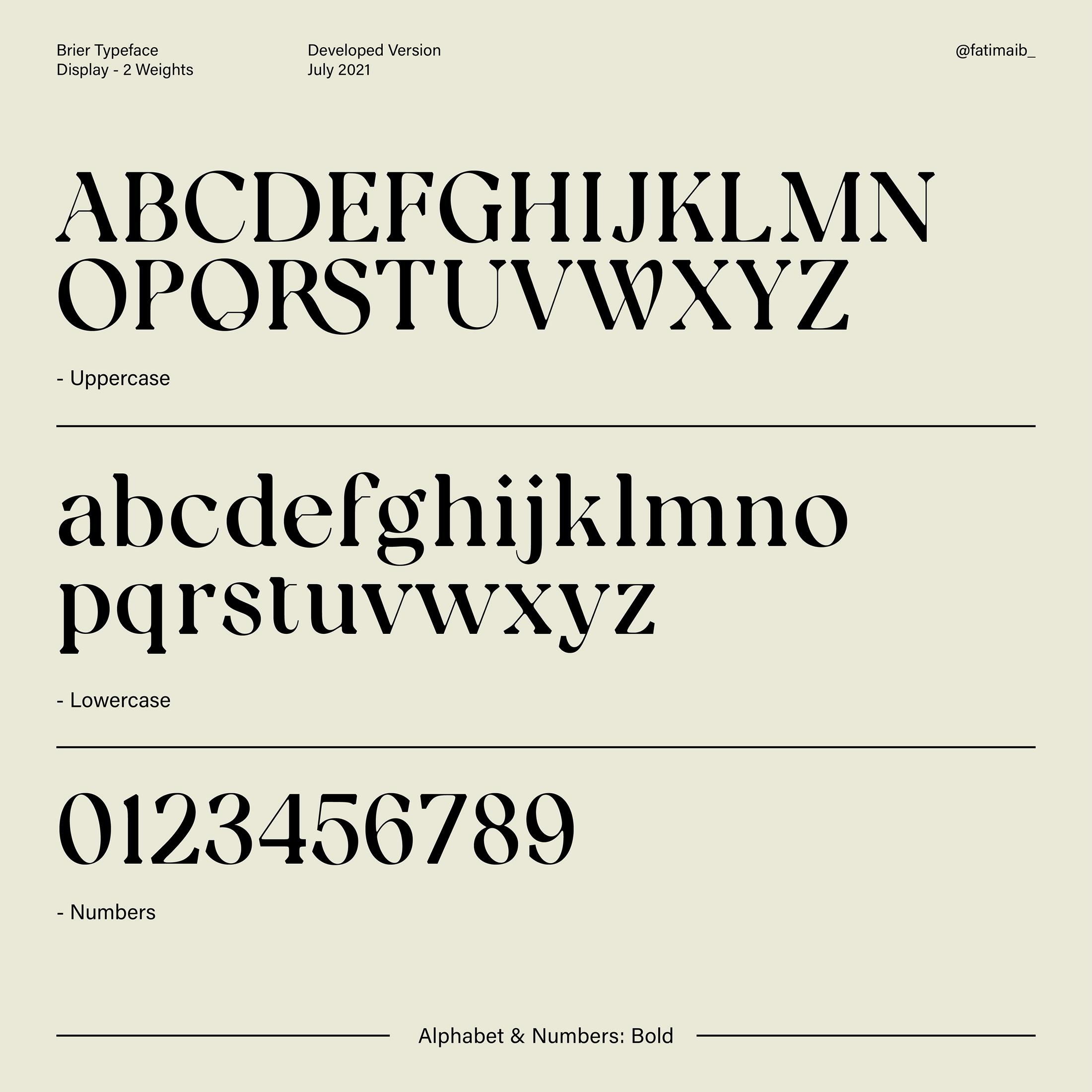 Brier – Type Department